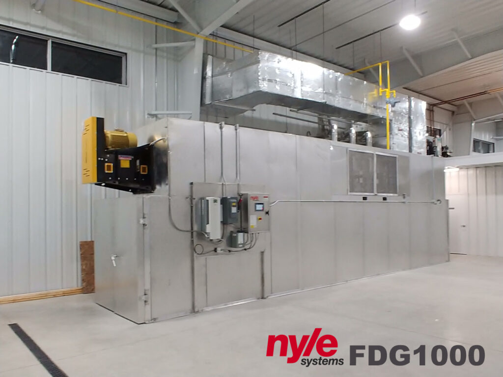 FDG1000 Installed in Canada to Dry Vegetables - Food Division - Nyle Dehydrators